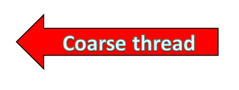 News - Hexagon head bolts: difference between coarse and fine threads